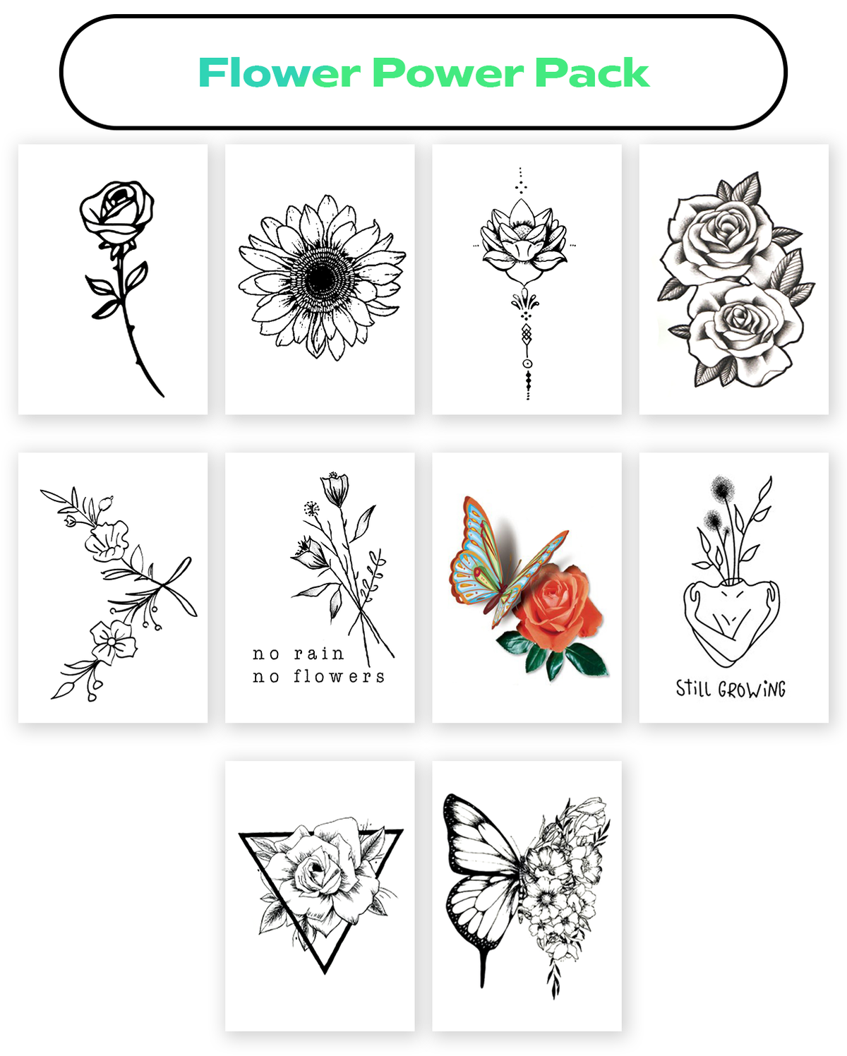 Flower Power Pack - Simply Inked