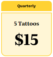 Pack of 5 - Simply Inked