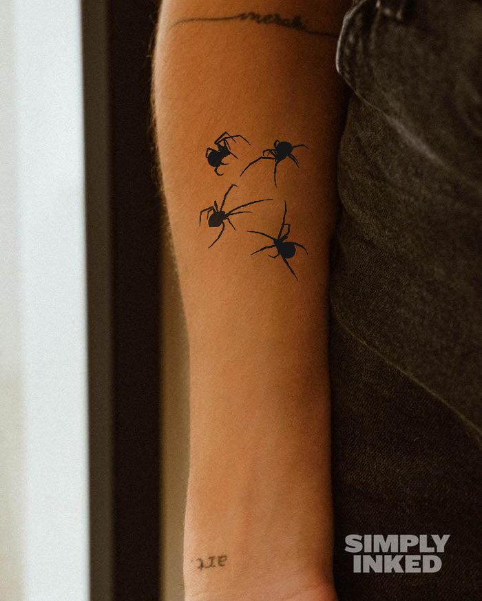 Minimal Spiders - Semi Permanent - Simply Inked