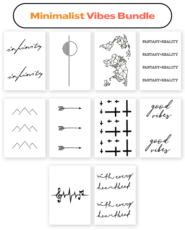 Minimalist Vibes Bundle - Simply Inked